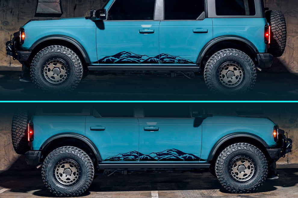 Mirrored Pair of Sand Dunes Vinyl Decals | 305P – Strange Motion Limited Co