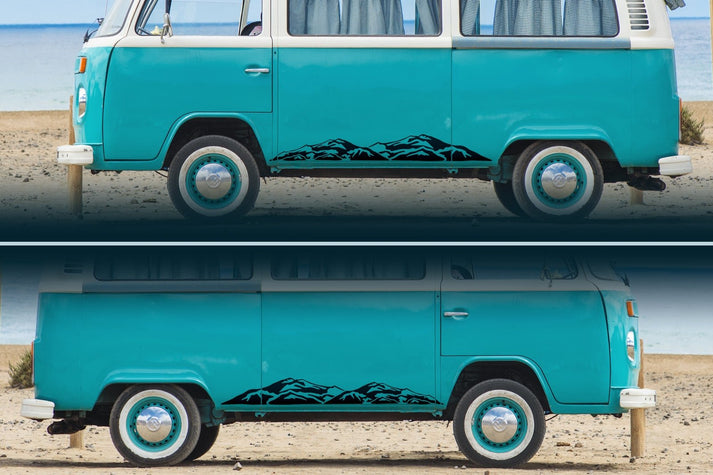 Mirrored Pair of Sand Dunes Vinyl Decals | 305P – Strange Motion Limited Co