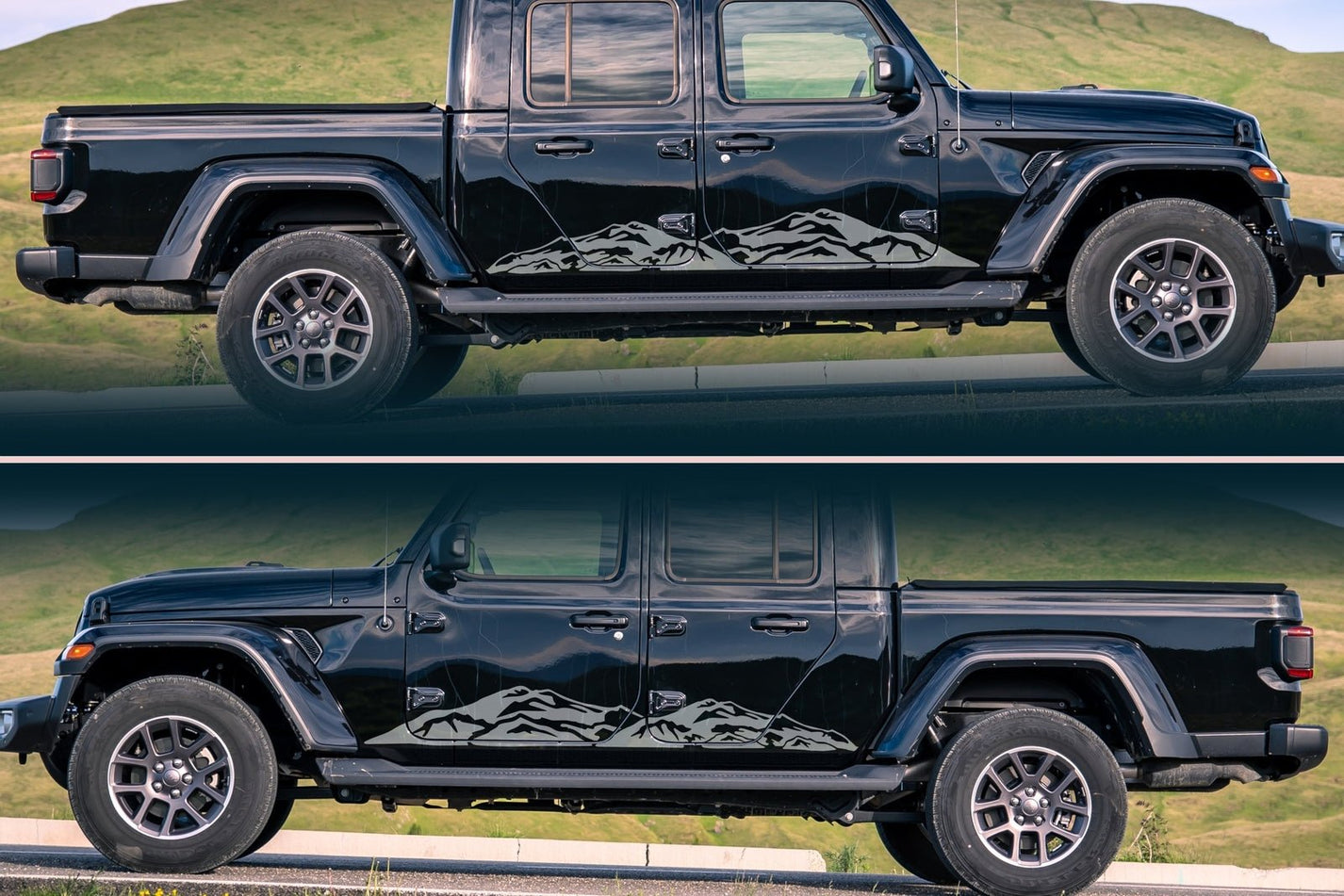 Mirrored Pair of Sand Dunes Vinyl Decals | 305P – Strange Motion Limited Co